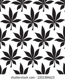 Cannabis Cartoon Illustration Hemp Pattern Seamless Stock Vector ...
