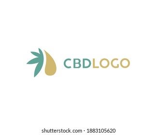 Cannabis Cbd Logo Vector Design Stock Vector (Royalty Free) 1883105620 ...