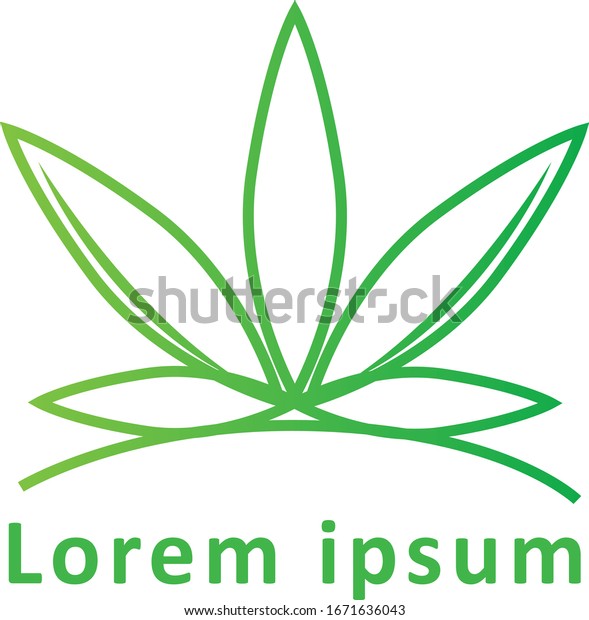 Cannabis Farm Logo Vector Design Stock Vector (Royalty Free) 1671636043 ...
