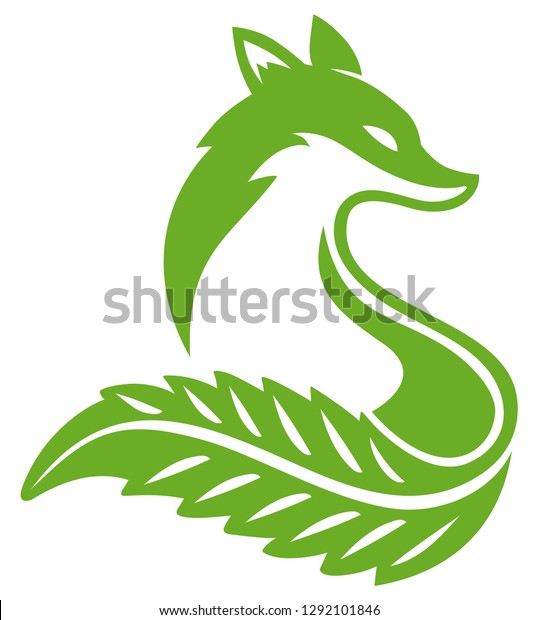 Cannabis Leaf Fox Abstract Design Vector Stock Vector (Royalty Free ...