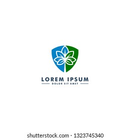 Cannabis Logo Template Abstract Marijuana Design Stock Vector (Royalty ...