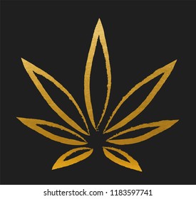 Cannabis Sign Vector Leaf Stock Vector (Royalty Free) 1183597753 ...