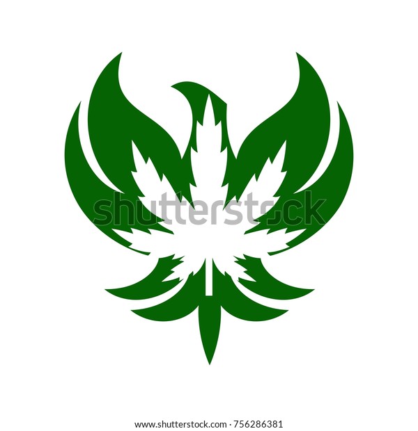 Cannabis Vector Logo Stock Vector (Royalty Free) 756286381