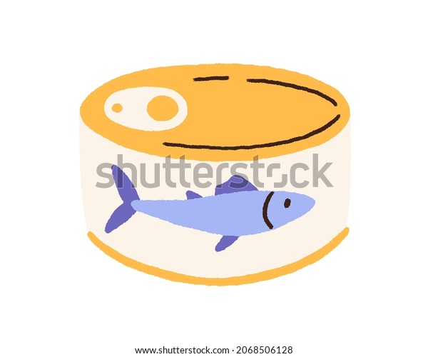 Canned Fish Pack Tinned Tuna Conserved Stock Vector (Royalty Free ...