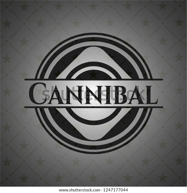 Cannibal Black Badge Stock Vector (Royalty Free) 1247177044 | Shutterstock
