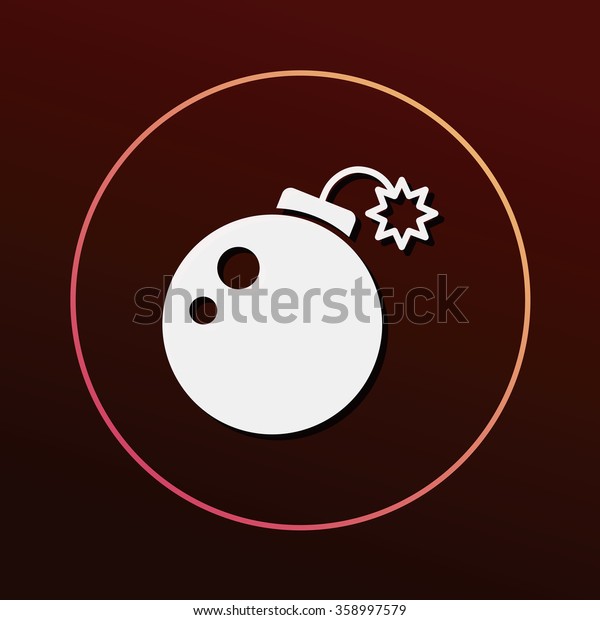 Cannon Bomb Icon Stock Vector (Royalty Free) 358997579 | Shutterstock