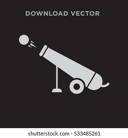 Cannon Shells Icon Illustration Isolated Vector Stock Vector (Royalty ...