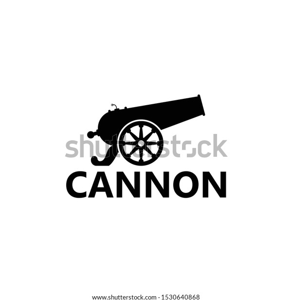 Cannon Weapons Logo Template Design Stock Vector (Royalty Free ...
