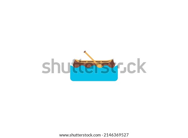 Canoe Vector Isolated Emoticon Canoe Icon 库存矢量图（免版税）2146369527 ...