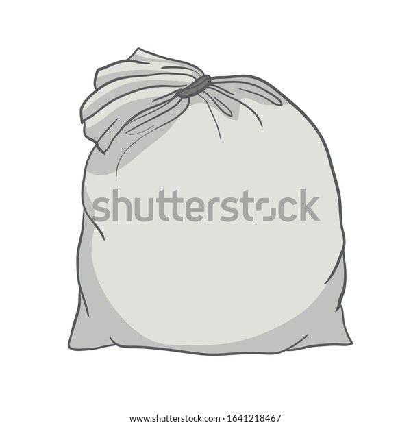 Canvas Sack Vector Canvas Bag Illustration Stock Vector (Royalty Free ...
