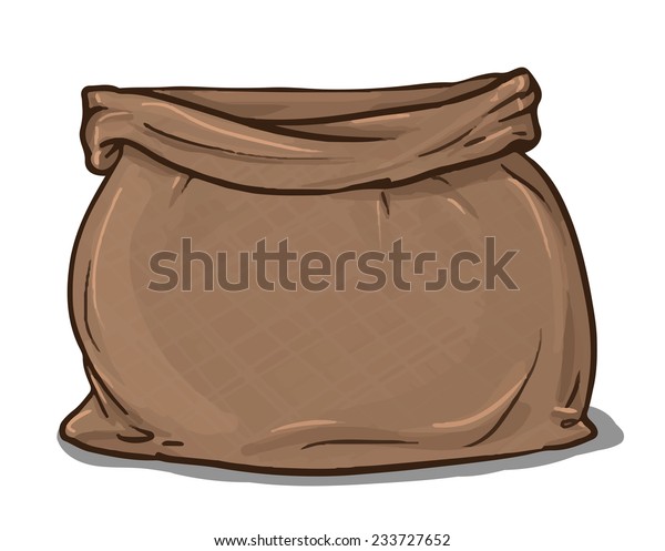 Canvas Sack Vector Canvas Bag Illustration Stock Vector (Royalty Free ...