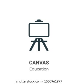Canvas Vector Icon On White Background Stock Vector (Royalty Free ...