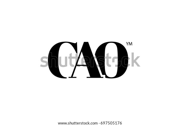 Cao Logo Branding Letter Vector Graphic Stock Vector (Royalty Free ...