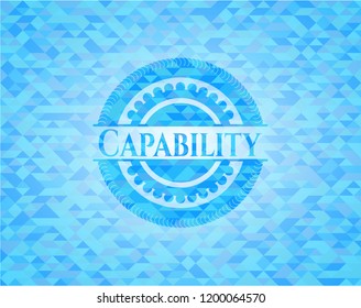 Capability Sky Blue Mosaic Emblem Stock Vector (Royalty Free ...