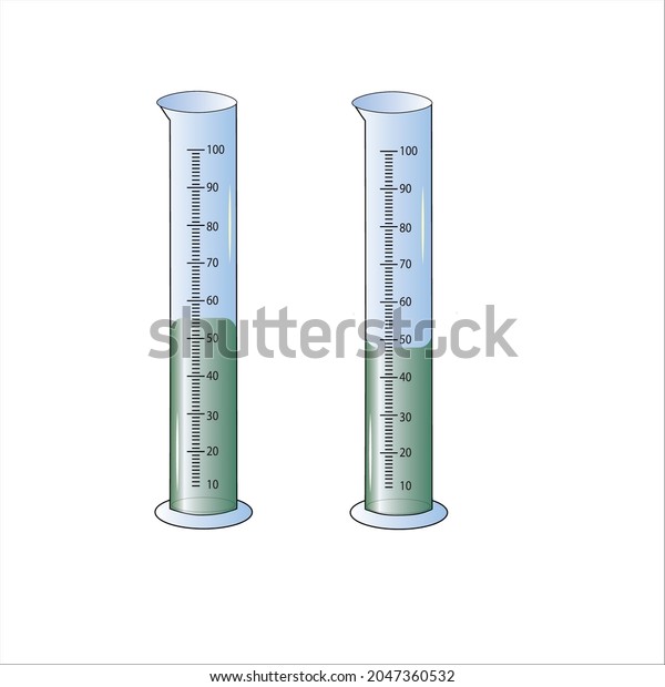 Capillary Phenomena Convex Concave Meniscus Glass Stock Vector (Royalty ...