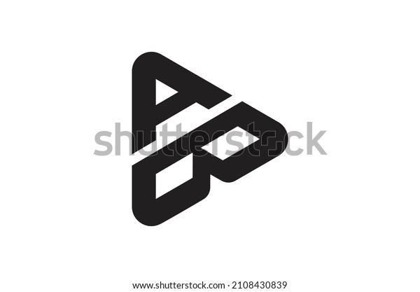 Capital Ab Monogram Logo Design Stock Vector (Royalty Free) 2108430839 ...