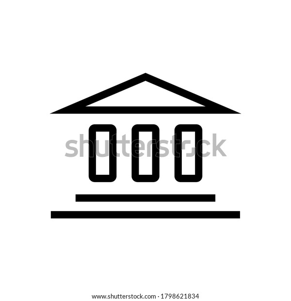 Capital Building Symbol Vector Design Illustration Stock Vector ...