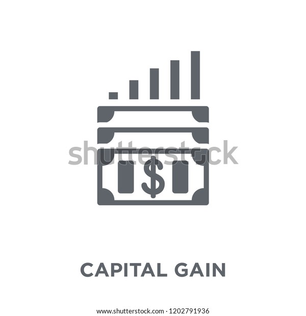 Capital gain icon. Capital gain design concept from Capital gain ...