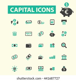 Capital Icons Stock Vector (Royalty Free) 441687727 | Shutterstock