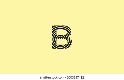 Capital Letter B Logo Monogram Identity Stock Vector (Royalty Free ...