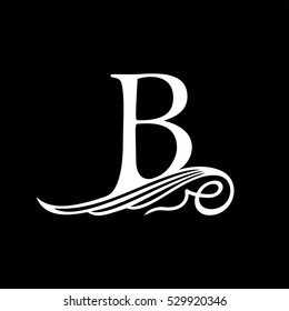 Capital Letter B Monograms Emblems Logos Stock Vector (Royalty Free ...