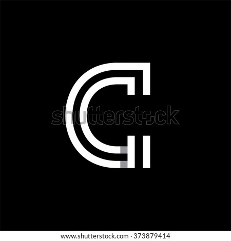 Capital Letter C Overlapping Shadows Logo Stock Vector (Royalty Free ...