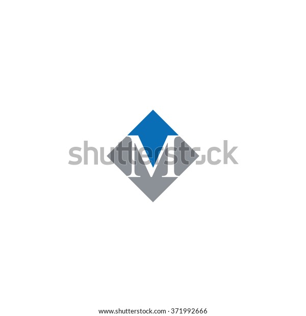 Capital Letter M Placed Rotated Square Stock Vector (Royalty Free ...