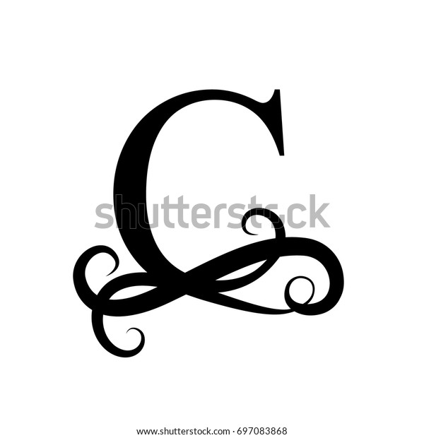 Capital Letter Monograms Logos Beautiful Letter Stock Vector (Royalty ...