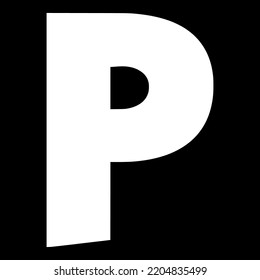 Capital Letter P Letter Vector Stock Vector (Royalty Free) 2204835499 ...