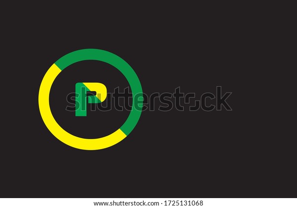 Capital Letter P Vector Image Stock Vector (Royalty Free) 1725131068 ...