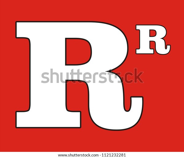 Capital Letter R Vector Icon Stock Vector (Royalty Free) 1121232281 ...