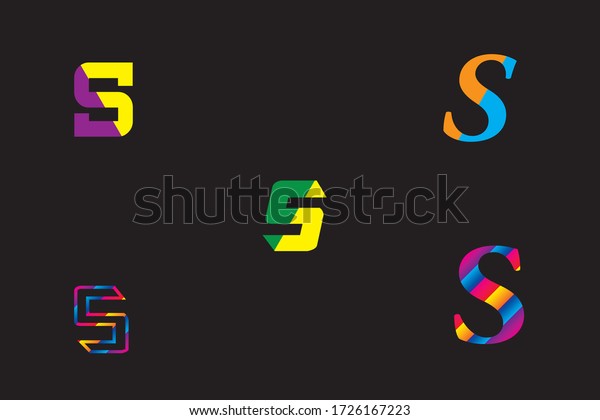 Capital Letter S Vector Image Stock Vector (Royalty Free) 1726167223 ...