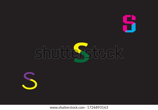 Capital Letter S Vector Image Stock Vector (Royalty Free) 1726893163
