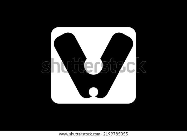Capital Letter Sign Symbol Initial V Stock Vector (Royalty Free ...