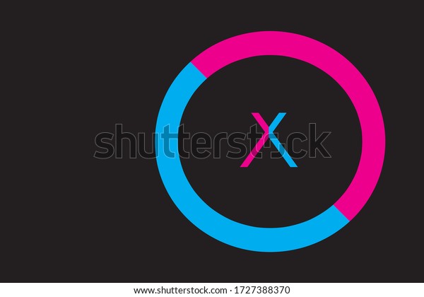 Capital Letter X Vector Image Stock Vector (Royalty Free) 1727388370