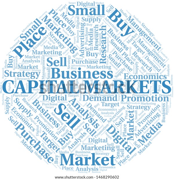 Capital Markets Word Cloud Vector Made Stock Vector (Royalty Free ...