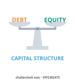 Capital Structure Vector Financial Management Business Stock Vector ...