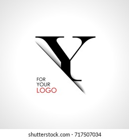 Capital Y Letter Inserted Paper Slot Stock Vector (Royalty Free ...