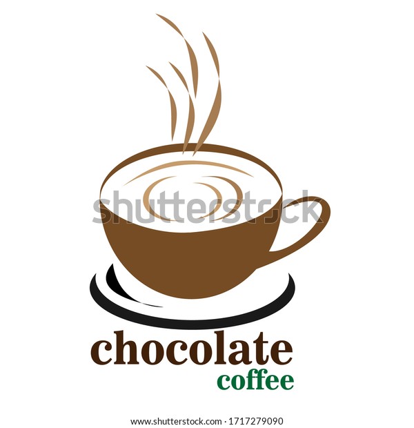 Cappuccino Coffee Logo Design Write Stock Vector (Royalty Free ...
