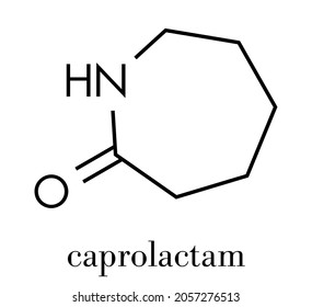Caprolactam Building Block Nylon6 Polycaprolactam Plastic: เวกเตอร์ ...