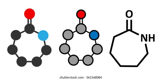 Caprolactam Building Block Nylon6 Polycaprolactam Plastic Stock Vector ...
