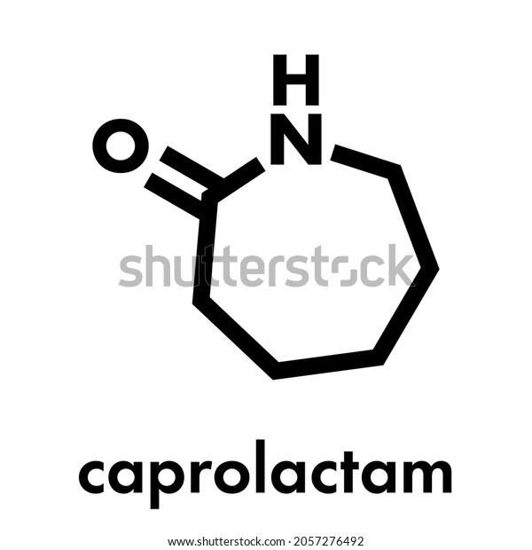 Caprolactam Building Block Nylon6 Polycaprolactam Plastic Stock Vector ...