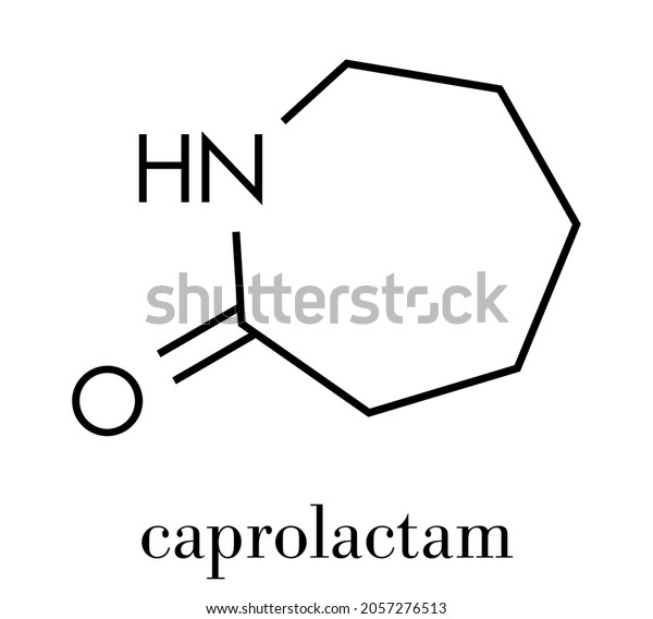 Caprolactam Building Block Nylon6 Polycaprolactam Plastic Stock Vector ...