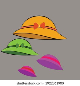 Caps Illustration Set Vector Art Stock Vector (Royalty Free) 1922861900 ...