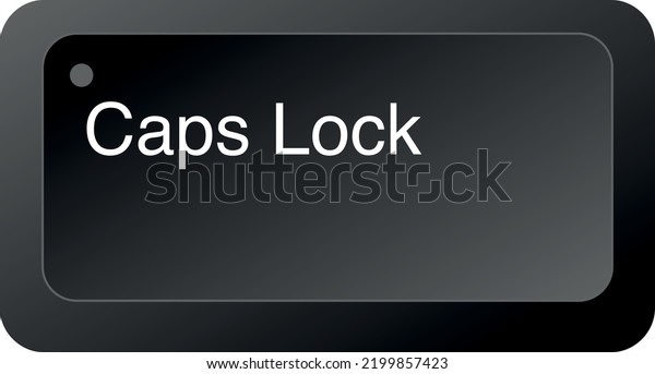 Caps Lock Button Vector Image Stock Vector (Royalty Free) 2199857423 ...