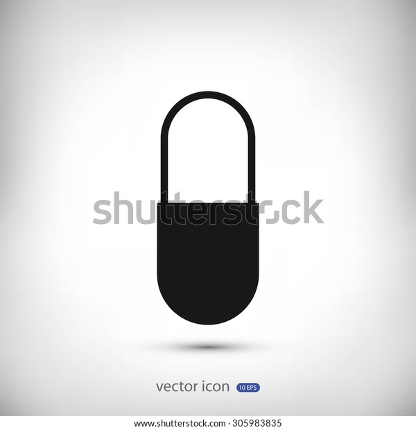 Capsul Icon Stock Vector (Royalty Free) 305983835 | Shutterstock