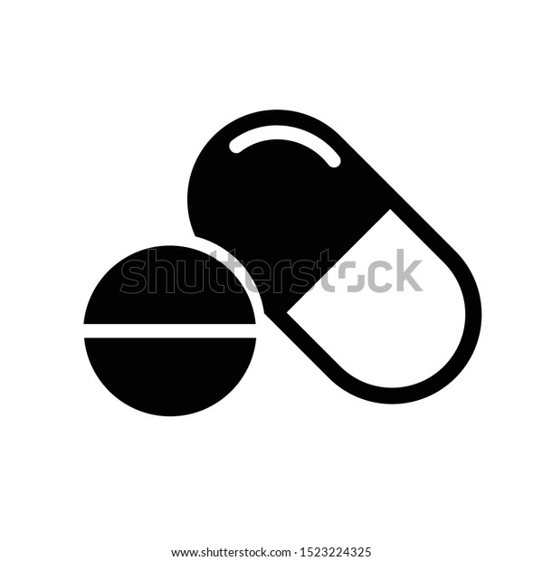 Capsule Symbol Icon Vector Illustration Stock Vector (Royalty Free ...