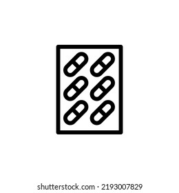 Capsules Outline Icon Vector Stock Vector (Royalty Free) 2193007829 ...