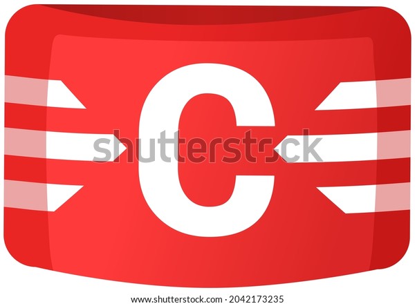 Captain Armband Red Icon Flar Vector Stock Vector (Royalty Free ...