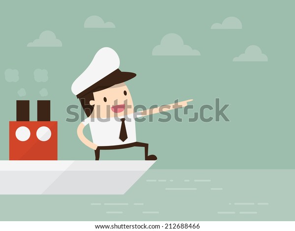 Captain Leadership Concept Stock Vector (Royalty Free) 212688466 ...